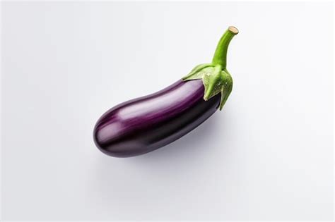 Premium Ai Image Eggplant Isolated On White