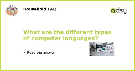 What Are The Different Types Of Computer Languages