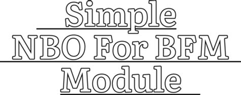 Simple NBO For BFM Module Adult Mods LoversLab