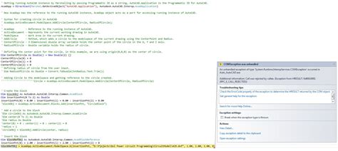 Connection Between Autocad With Vbnet And How To Make Gui For Passing Values Autodesk Community