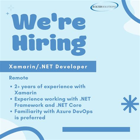 Kolter Solutions On Linkedin Hiring Hiringnow Remote Remotework