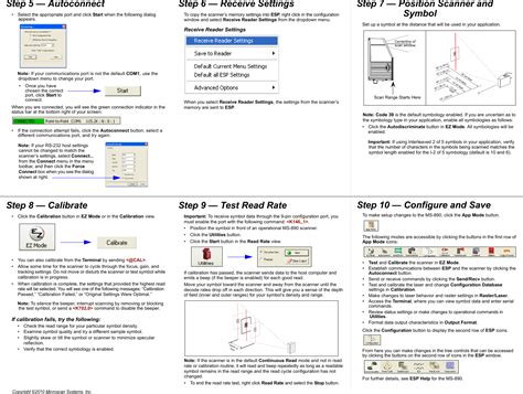 Ms 890 Industrial Automation Scanner Quick Start Guide Ms890quickstartguide