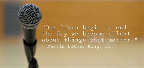 Will You Be Silent about What Really Matters?
