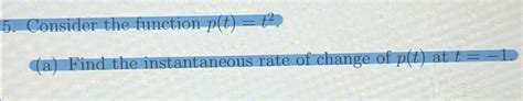 solved consider the function p t t2 a ﻿find the