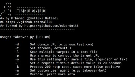 Github Edoardottttakeover Sub Domain Takeover Vulnerability Scanner