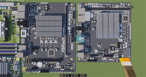 Just Recreated The Asrock Intel N100 Soc Based N100m And N100dc Itx Motherboards In Minecraft 1