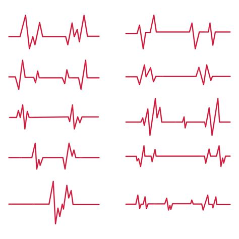 Premium Vector Heart Pulse Heart Rate Graph When Exercising