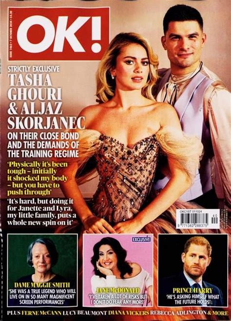 Ok Magazine Tasha Ghouri And Aljaz Skorjanec Cover 7 October 2024