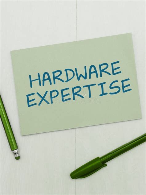 Handwriting Text Hardware Expertise Business Idea Machines And Other Physical Components