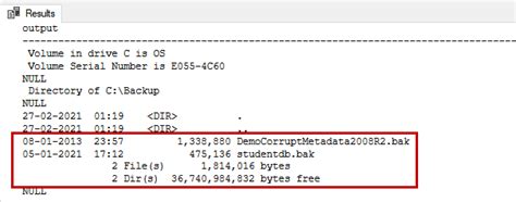 understanding xp fileexist and its usage