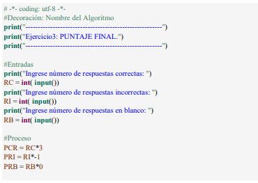 Instrucciones básicas en un algoritmo