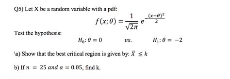 solved let x be a random variable with a pdf f x theta