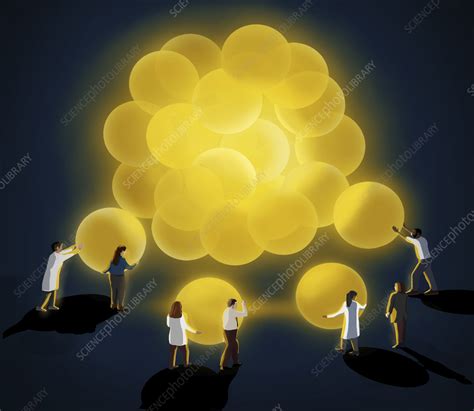 Collaboration Atom Conceptual Illustration Stock Image C057 8498 Science Photo Library