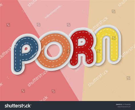 Porn Letters Banner Border Stitches Stock Vector Royalty Free 1577644636