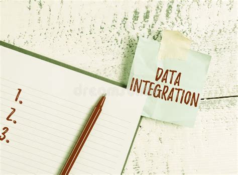 conceptual caption data integration business showcase combination of