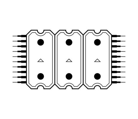 Premium Vector Vector Illustration Of Linear Microcircuit