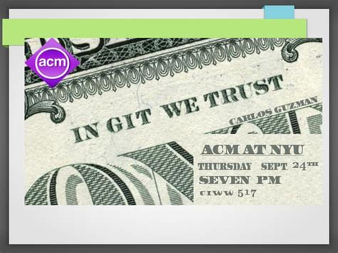 in git we trust by carlos guzman ppt