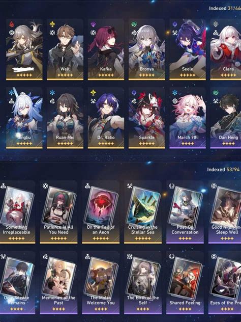 Jingliu Kafka Ruan Sparkle Seele Bronya Welt Clara