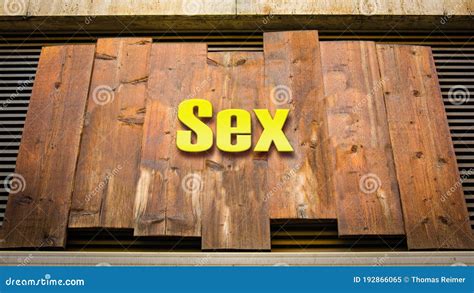 Street Sign To SEX Stock Image Image Of Direction Sign 192866065
