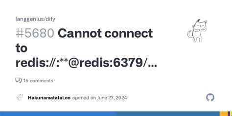 cannot connect to redis redis 6379 1 error 3 · issue 5680