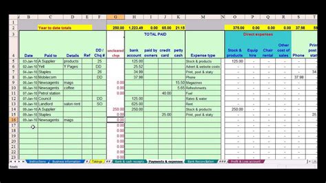Excel Spreadsheet Books — Db