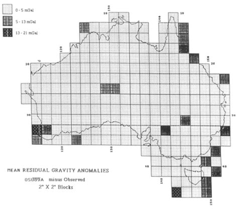 Mean Of Residual Gravity Anomalies Osu89a Minus Observed Download Scientific Diagram