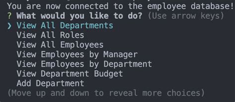 Github Tmortara Employee Tracker The Employee Tracker Uses Node Js And Mysql To Organize And