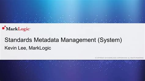 Standards Metadata Management System Pptx