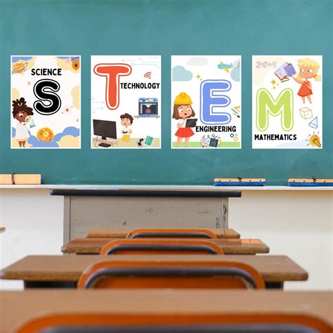 Stem Classroom Posters Elementary Classroom Science Decor Science Classroom Stem Digital