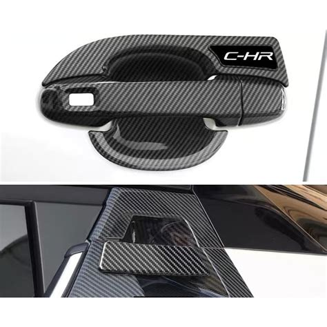 Toyota Chr Front Door Carbon Fiber Handle Front Exterior Door Handles