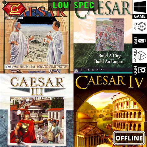 Jual Caesar I Caesar Ii Caesar Iii Caesar Iv Caesar 1 Caesar 2 Caesar 3 Caesar 4 Pc Full Version