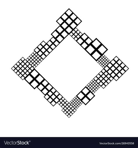 Free Geometrical Black And White Diagonal Square Badge Vector Image Nohat Cc