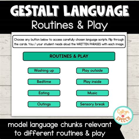Gestalt Language Processing Activities Routines And Play Autism Boom Cards™