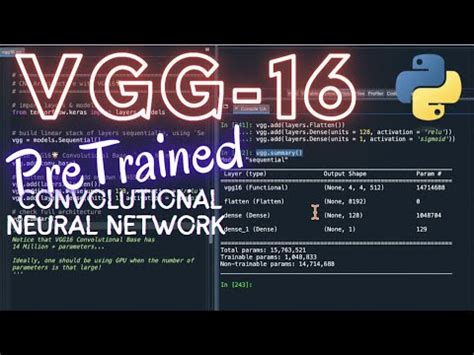 Python PreTrained VGG Model Visual Geometry Group VGG Tensorflow Convolutional