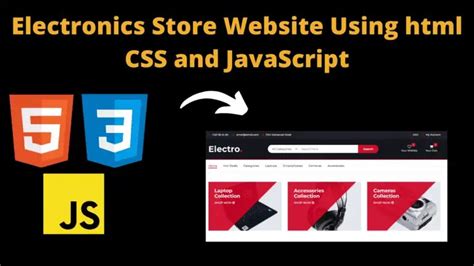 Electronics Store Website Using Html Css And Javascript Codewithcurious