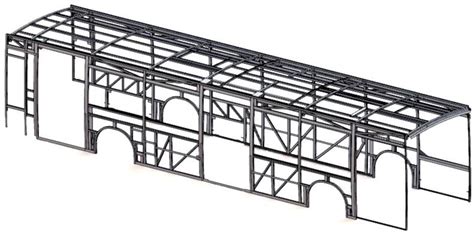 Presents A 3d Cad Model Of An Urban Bus Superstructure Of European