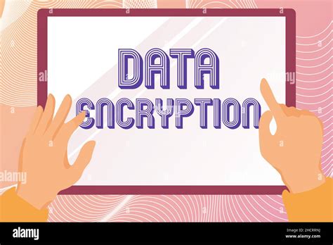 Sign Displaying Data Encryption Concept Meaning Symmetrickey Algorithm