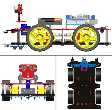Analog Multifunctional 4wd Diy Smart Arduino Based Robotics Car Kit At