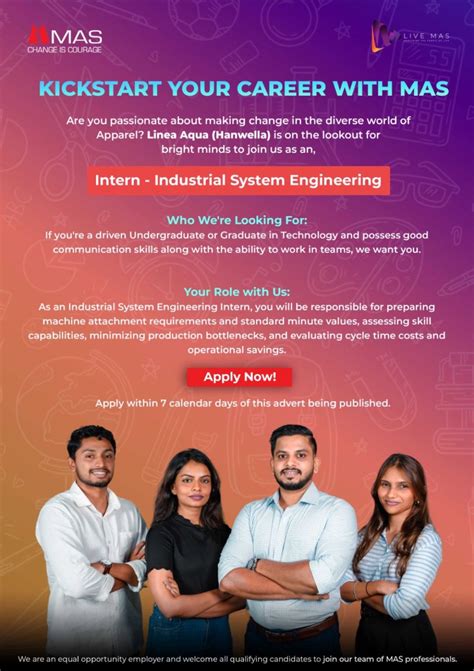Internship Industrialsystemengineering Ise Maslineaaqua Careergrowth Dasun Vimukthi