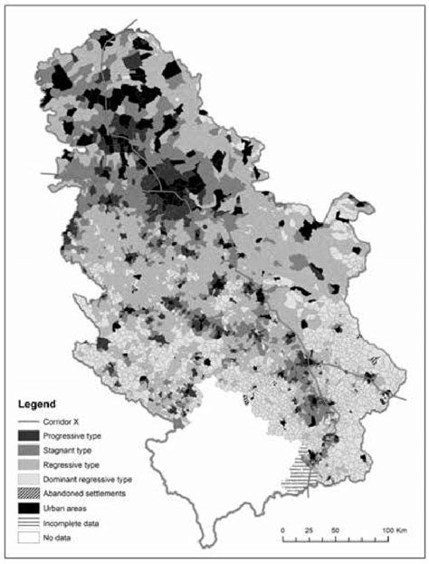 Typology Of Rural Areas According To Population Dynamicss In Serbia