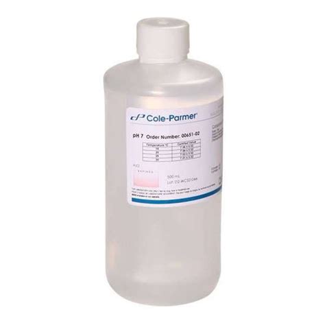 Oakton Traceable® Ph Standard Buffer With Calibration Clear Ph 7