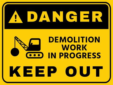 Free Construction Work In Progress Sign Template To Edit Online
