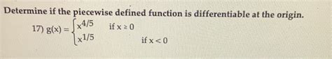Solved Determine If The Piecewise Defined Function Is