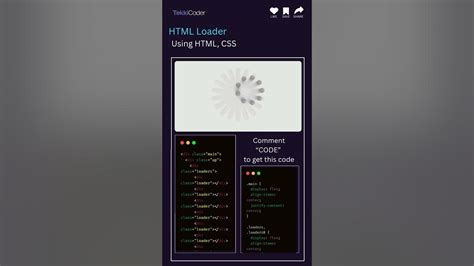⚡ Coolest Loader Animation Youll See Today Html And Css Only 🔥💻
