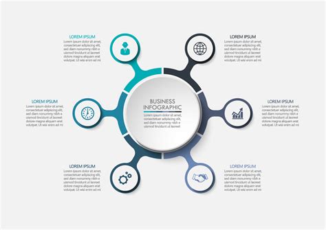 business circle data visualization template 679907 vector art at vecteezy