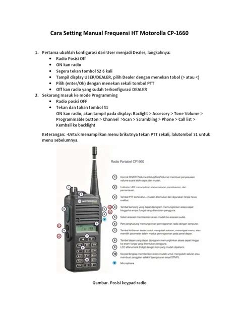 Cara Setting Manual Frequensi Ht Motorolla Cp1600 Pdf