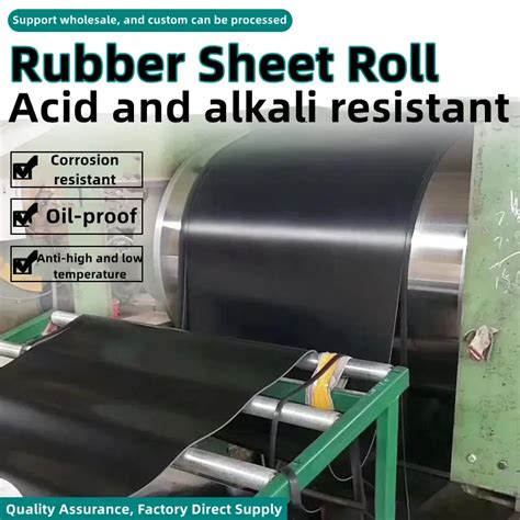 Custom Black Acid Alkali Resistant Rubber Sheet Rifertech