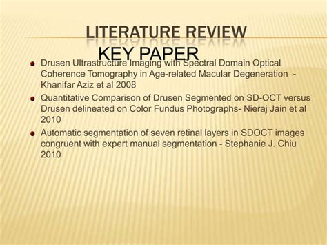 Automatic Drusen Classification Pptx Eye And Vision Conditions