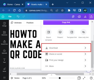 How To Make A QR Code In Canva