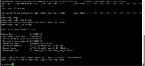 Firmware Upgrade Of Switch Stack Fails Cisco Community